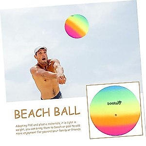 Funny Inflatable Ball Mini Sports Balls Water Balls for Kids Mini Beach Balls Kids Ball Beach Ball for Toddlers Outdoor Rainbow Ball Toy Ball Pat The Ball Child Beach Ball
