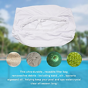 Apopip 99954305-R1 Filter Bag 70 Micron Replacement for Dolphin - Maytronic Dolphin Parts Deluxe 4, Deluxe 5, DX6 Pool Cleaner Filter Bag