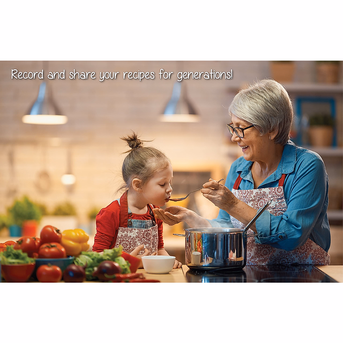 Pioneer Woman Style Floral Recipe Cards (100 Pcs) Flower Recipe Cards, Floral Index Cards, Blank Back Recipe Notecards, Perfect for Bridal Shower (100, 4.25" x 5.5")