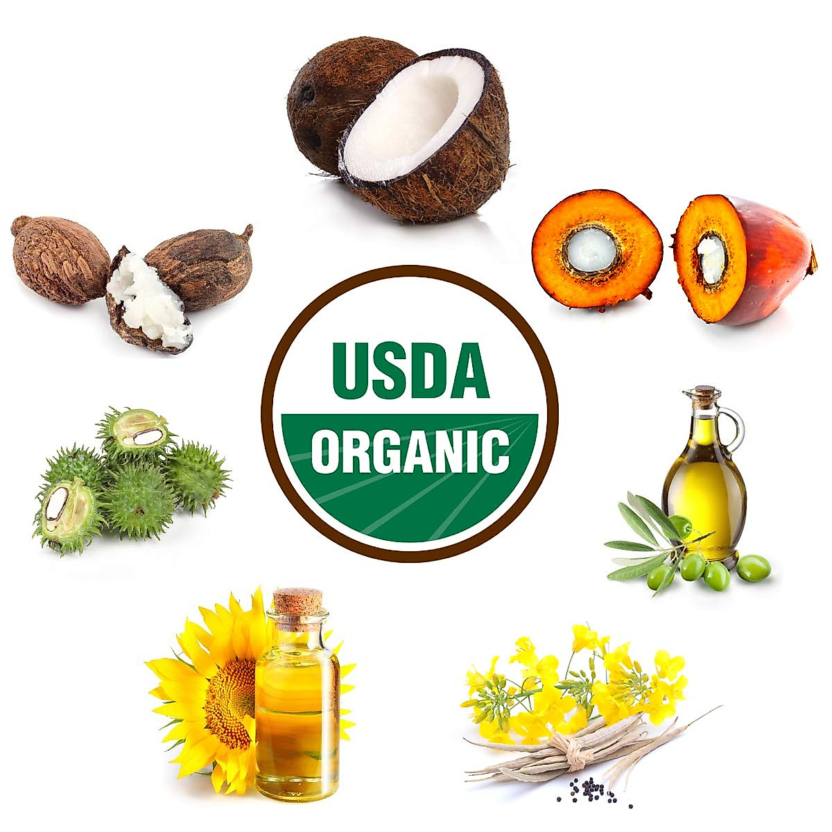 Organic Goat's Milk Soap Loaf - Cut Into 8 to 10 Soap Bars - Natural Ingredients - Hypoallergenic - 2 Pound Block