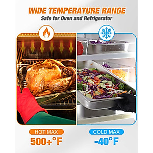 SVKLHY 304 Stainless Steel 1/2 Size Hotel Pans: 6 Pack 2.5 Inch Deep [Anti-Jam][Super Thicken] Steam Table Pan Commercial Hotel Pan for Restaurant Catering Party