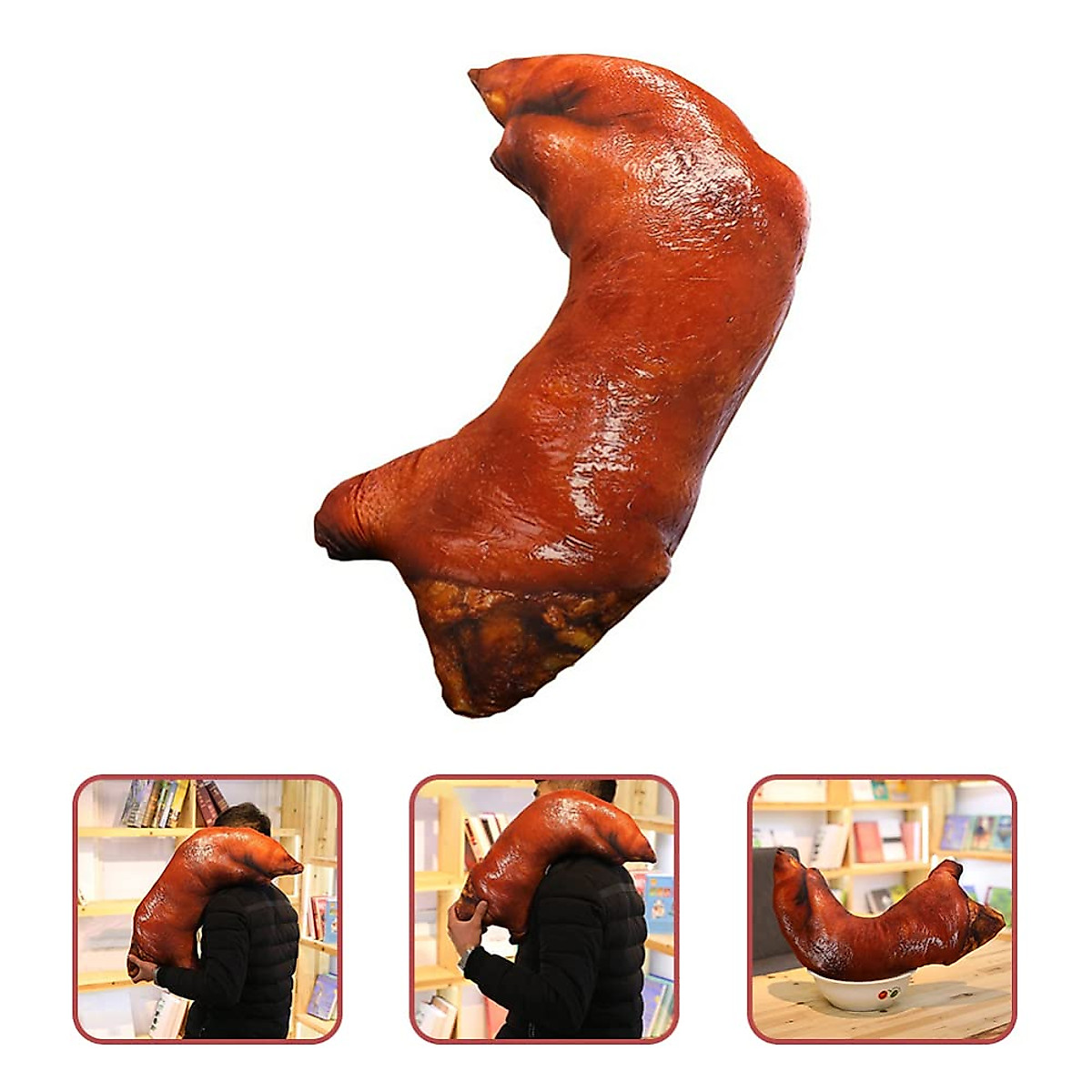 PRETYZOOM Pig Trotter Throw Pillow Fake Artificial Simulation Meat Stuffed Plush Pig Animal Stuffed Cushion Pillow Pillow Cushion Stuff Dolls Photo Prop Sleep Hugging Pillow
