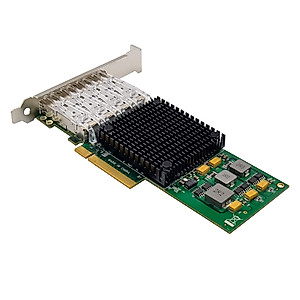 10Gb PCI-e 3.0 X8 NIC Network Card,Quad- SFP+ Port, with Broadcom BCM57840 Controller, PCI Express Ethernet LAN Adapter Support Windows Server/Linux/VMware