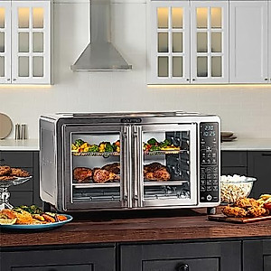 Gourmia XL Digital Air Fryer Toaster Oven with Single-Pull French Doors