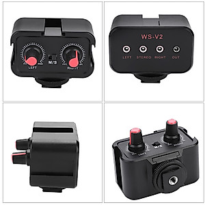 Camera Mixer Dslr Mixer o Camera Mixer o Camera Mixer WSV2 2 Channel Universal Microphone o Adapter Mixer with 3.5mm Inputs for DSLR Cameras