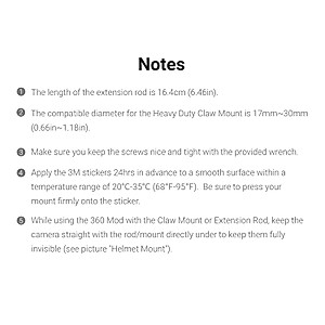 Insta360 Complete Motorcycle Bundle Mounting Kit for ONE X3/X2/X 360 Cameras | Compatible with ONE R/RS, EVO and GoPro 11/10/9/MAX