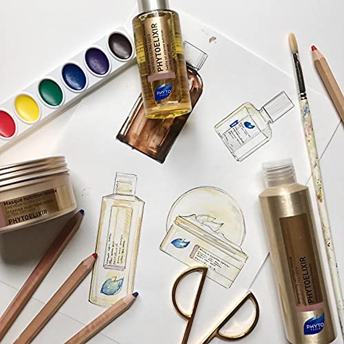 PHYTO Phytoelixir Intense Nutrition Shampoo, 6.7 Fl Oz