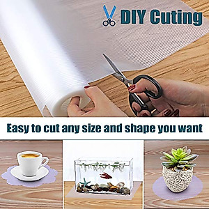 Shelf Liner, Non-Slip Cabinet Liner, Washable Oil-Proof for Kitchen Cabinet, Shelves, Refrigerator, Storage, Desks, 14 Inches x 20 FT, Non Adhesive Drawers Liner… (14 Inches x 20 FT)