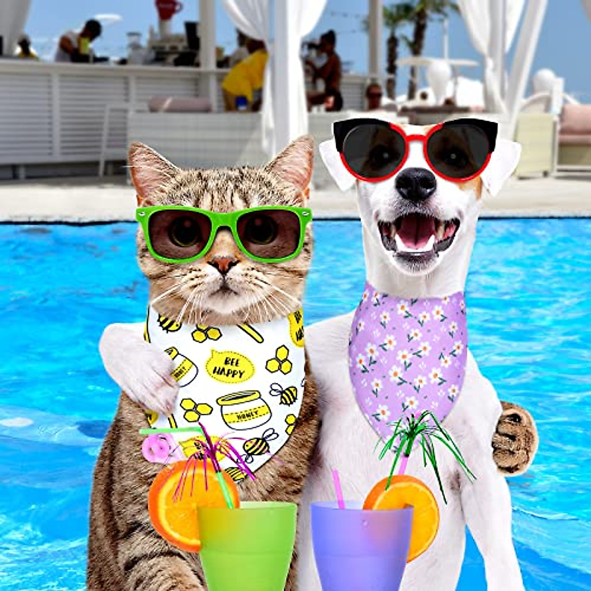 100 Pieces Dog Bandanas Bulk Heat Transfer Triangle Dog Bibs Heat Press Sublimation Blank DIY Dog Bandana Washable Adjustable Dog Bibs Scarves for Dogs Puppy Cats Pets Birthday Wedding (Medium)