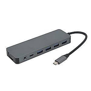 13 in 1 USB C Hub Multiport Adapter, with HDMI, 4K VGA Port, 100W Power Delivery, 3 USB 3.0 5Gbps, SD TF Card, PD Charging Port Docking Station