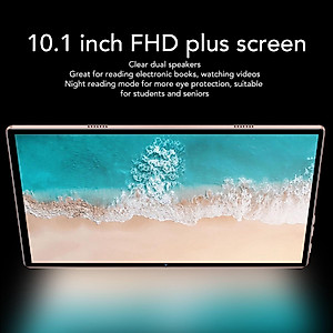 Honio 10.1 Inch FHD Tablet, 4G LTE Octacore CPU 128GB Expandable Keyboard 2 in 1 for Entertainment (US Plug)