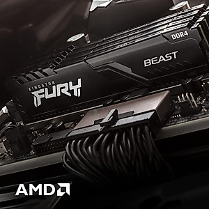 16GB 3200MHz DDR4 CL16 DIMM (Kit of 2) Fury Beast Black