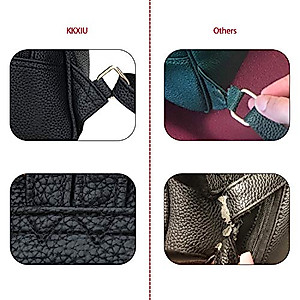 KKXIU Casual Mini Backpack Small Daypacks Purse Synthetic Leather for Girls and Women (black 1)