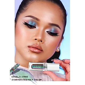 HANLADY Chameleon Eyeshadow Liquid Glitter Eye Makeup, Glitter Eyeshadow Intense Color Shifting Long Lasting with No Creasing, Quicky Dry & High Pigmented Shimmer Eye Shadow, 3+6