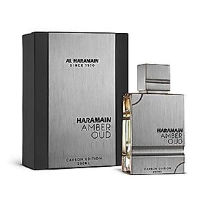 Al Haramain Amber Oud Carbon for Men Eau de Parfum Spray, 6.7 Ounce/ 200ml