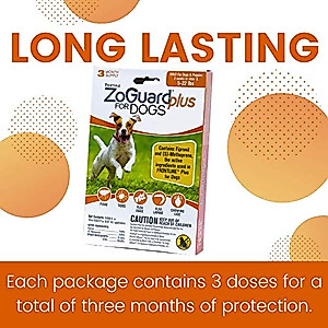 ZoGuard Plus Flea and Tick Prevention for Dogs (Small - 5-22 lb)