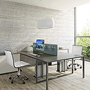 OFIKA Office Desk Chair, Adjustable Task Chair, Low Back Faux Leather Ribbed Swivel Chair, Armless Home Rolling Vanity Chair Retro with Wheels,