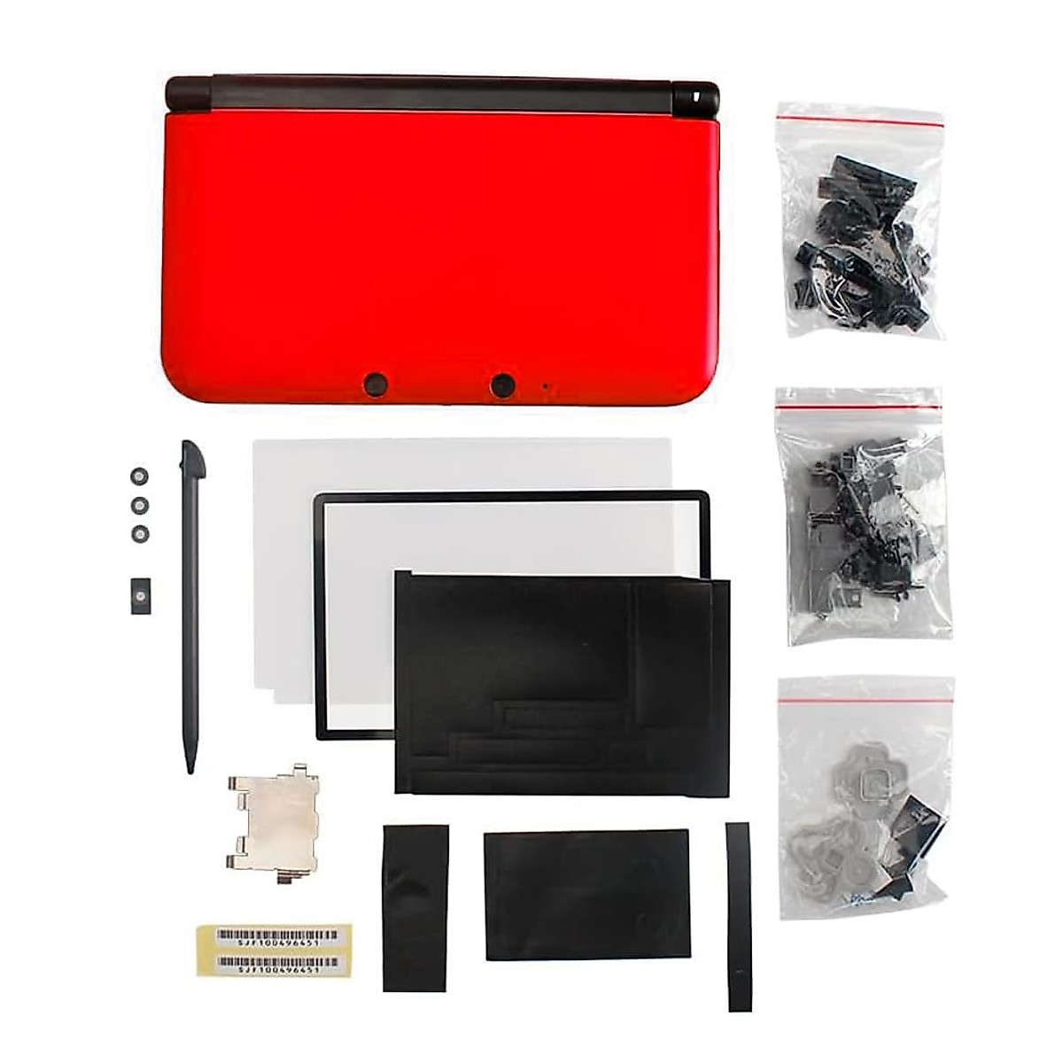 OSTENT Full Housing Shell Case Cover Replacement for Nintendo 3DS XL 3DS LL - Color Red