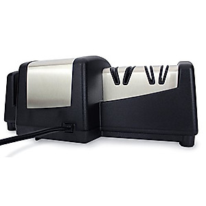 Chef’sChoice 290 Knife Sharpeners AngleSelect Hybrid 15 and 20-Degree Diamond Hone, 3-Stage, Black