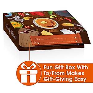 FixGrub Cooking Apron for Mom with Spatula and Gift Box, Funny Kitchen Apron with 3 Pockets, Mom Gift, Cute Apron, Mother's Day Gift (Thou Shalt Not Try Me)