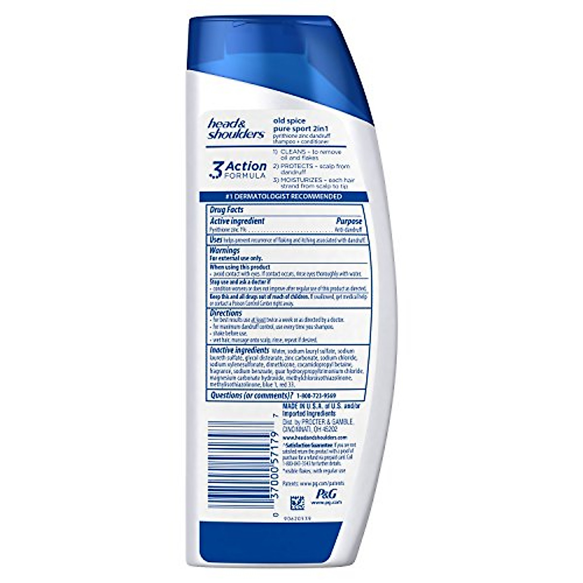 Head and Shoulders Old Spice 2-in-1 Anti-Dandruff Shampoo + Conditioner 23.7 Fl Oz (Packaging may vary)
