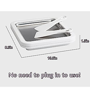 Ice Cream Maker Ice frying machine,Homemade fruit ice stir-frying machine,Unplugged stir-fried yogurt tray, Internet celebrity small household children's ice frying machine, Parent-child interaction, Freezing at breakneck speed,Summer parties,Convenient f