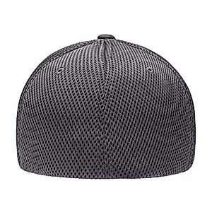 Flexfit Unisex Ultrafibre Airmesh Fitted Trucker Hat, Dark Grey, Large-X-Large