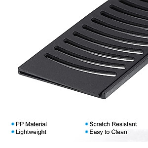 PATIKIL PP Safety Knife Cover Sleeves for 8" Chef Knife, 2 Pack Knives Edge Guard Blade Protector Universal Knife Sheath for Kitchen, Black