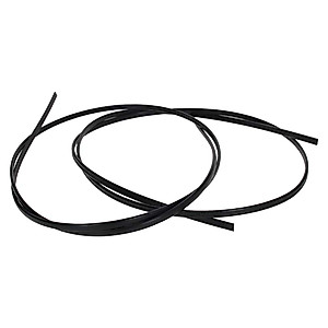 Bettomshin 3Pcs 3.28Ft Length PE Welder Rods Plastic Welding Rods, 0.2Inch Wide 0.1Inch Thick for Pipe Dustbin Fenders Black