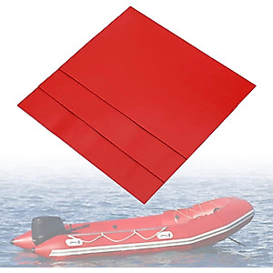 Vbestlife 6Pcs PVC Patch Repair Kit,Repair Patches Kit Set Accessory for Inflatable Raft Boat Canoe Kayak (Red) Red PVC Repair Patches