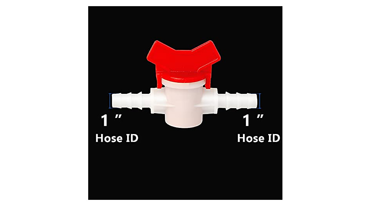 Quickun 1" Drip Irrigation Shut-Off Valves (2-Pack)