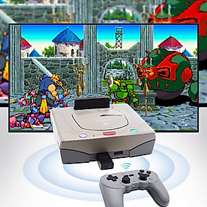 BITFUNX RetroScaler SEGA Saturn Wireless Controller Adapter - Supports SEGA Saturn Game Console, Compatible with PS3/PS4/PS5, Xbox One S, Series X/S, Switch Pro Bluetooth Controllers
