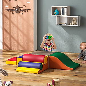 Betterhood Climbing Blocks - Kids Soft Foam Activity Playset - Toddler Soft Couch Climber Gymnastics Equipment for Crawling and Sliding at Home, Preschool