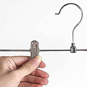 Lpdphanxfkx 10 Pcs Shoe Rack Clip, Pants Hangers, Adjustable Multifunctional Metal Pants Hangers, Travel Laundry Hanging Clip for Shoe Hat Clothes Jeans Clip