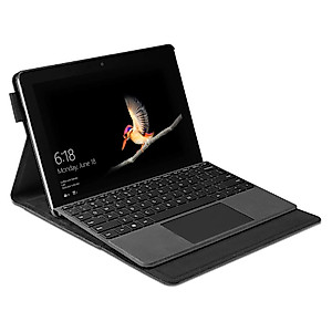 Spigen Stand Folio Designed for Microsoft Surface Go 4 Case (2023) / Surface Go 3 Case (2021) / Surface Go 2 Case (2020) / Surface Go Case (2018) with Pen Holder - Charcoal Gray