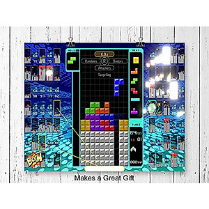 Super Mario Bros, Tetris, Centipede, Galaga - Iconic Arcade Video Games Wall Art Decor Set - 8x10 Prints for Man Cave, Den, Family Room, Bar, Bedroom - Gift for Men, Teens, Boys, Gamers, Gaming Fans