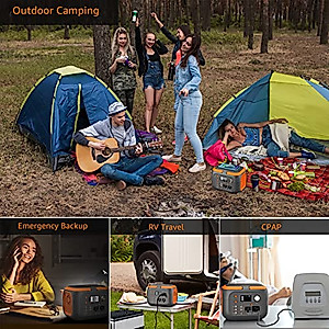 SinKeu 300W Portable Power Station 260Wh Outdoor Solar Generators Mobile Lithium Battery Pack 110V Outlet Solar Power Banks Camping Power Supply for Laptop