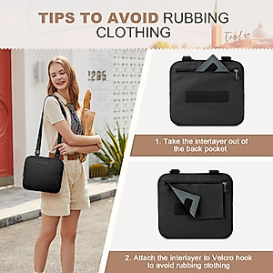 Maelstrom Travel Backpack for Women Men,35L Laptop Backpack Fits 17-Inch Laptop,Waterproof Carry On Backpack for Airplanes with Detachable Crossbody Bag&amp;Shoe Compartment,Black, Large