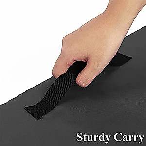 Tri-Fold Mattress Carry Case Bag Skyour Waterproof Foldable Memory Foam Narrow Twin Mattress Cases Cover Sturdy Carrying Storage Bags for 4-6in Queen Tri-Fold Guest Bed Mattress 40x18x28in