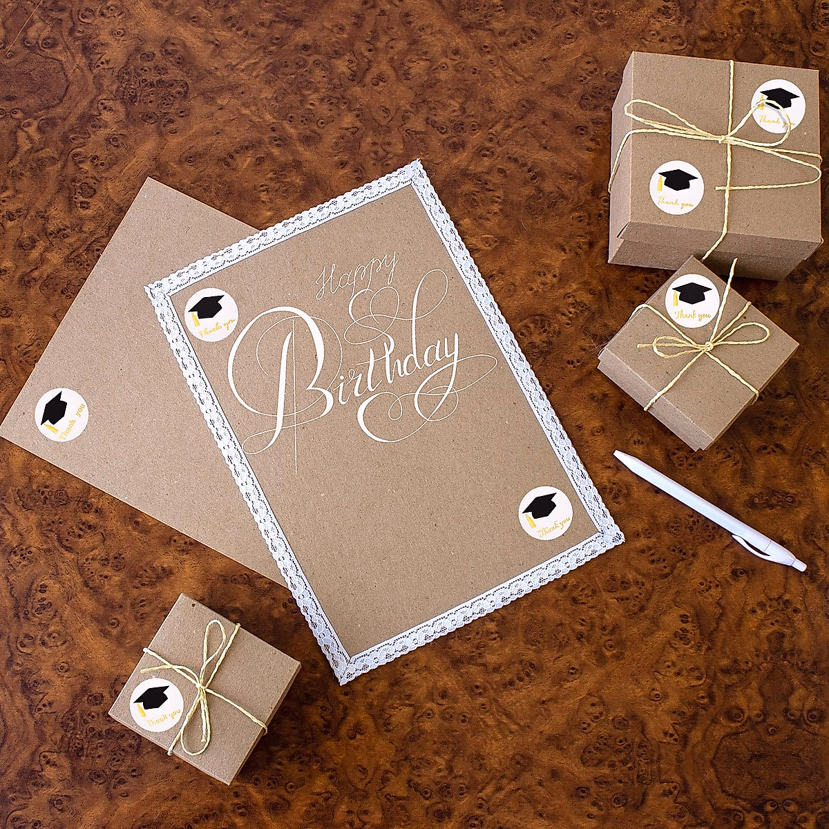 Dianelhall 600 Pieces Graduation Thank You Labels Stickers Class of 2025 Foil Graduation Stickers Round Adhesive Holographic Envelope Seal Classroom Decoration Labels for Party