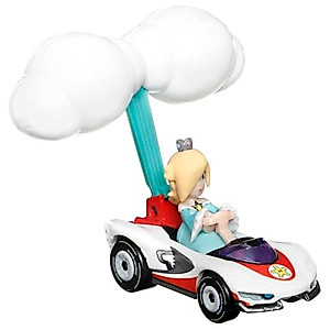 Hot Wheels Mario Kart Die-cast Rosalina P-Wing + Cloud Glider