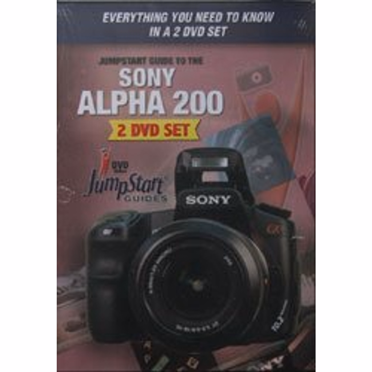 JumpStart Video Training Guide on DVD for the Sony Alpha 200 Digital Camera.