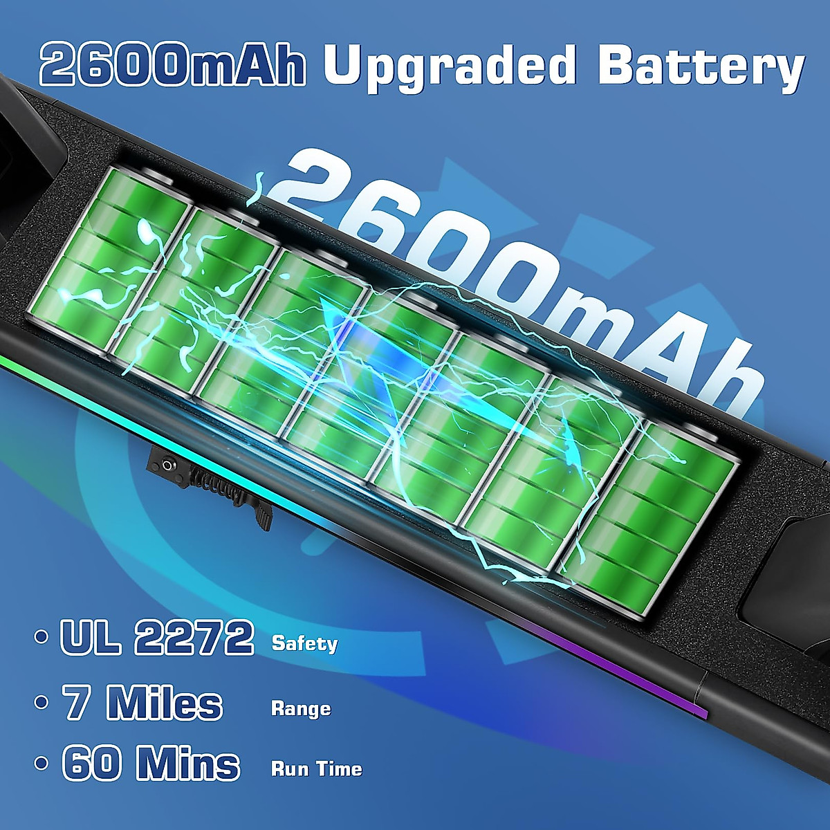 Caroma Electric Scooter for Kids Ages 8-12, 150W Foldable Kids Electric Scooter, Max 7 Miles & 10 Mph, LED Display, Colorful Lights, Adjustable Height, Lightweight Electric Scooter for Kids Teens