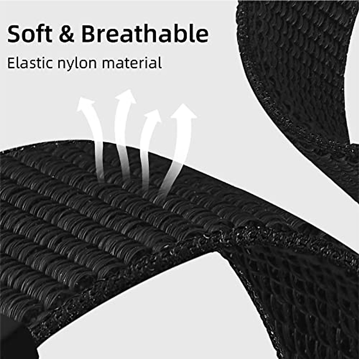 DaQin Compatible with Galaxy Watch 6 Band/Galaxy Watch 5 4 Band 40mm 44mm, 20mm Sport Nylon Band for Samsung Galaxy Watch 6 4 Classic/Galaxy Watch 5 Pro Band/Galaxy Watch Active 2 Band Women Men,Black