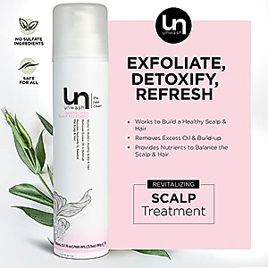 Unwash Revitalizing Scalp Treatment - Scalp Treatment, Combats Excess Oil, Lightweight Formula, Balances Moisture, Cruelty Free, 3.5 oz