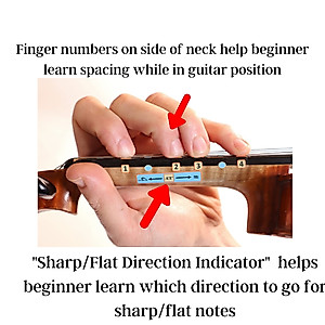Fantastic Finger Guide for Violas | Stringed Musical Instruments | Fingerboard and Fretboard Stickers for Learning All Notes | Kids/Adult Beginner Viola Finger Guide |14" Size