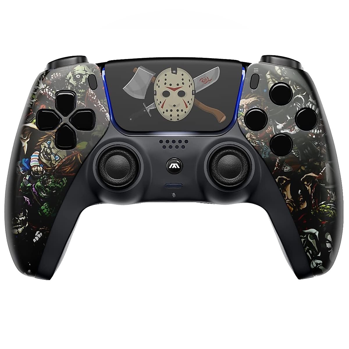 "Scary Party" Custom UN-MODDED Wireless PRO Controller compatible with PS5 Exclusive Unique Design
