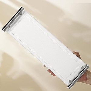 Water Absorbing Stone Tray for Sink, Diatomaceous Earth Fast Drying Stone Sink Caddy Tray for Bathroom Kitchen -White