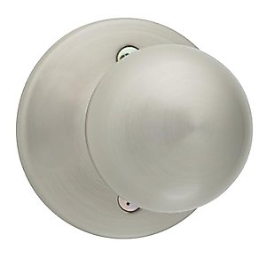 WEISER Lock GAC12 Y 15 MS Yukon Dummy Knob, Satin Nickel