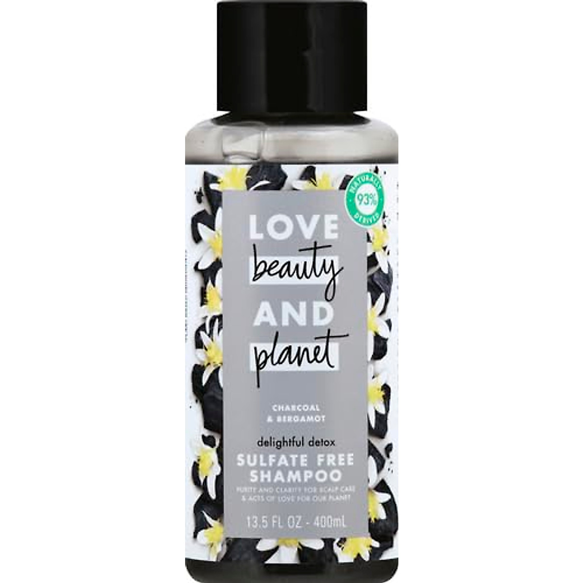 Love Beauty And Planet Clarifying Shampoo Delightful Detox Charcoal & Bergamot Vegan, Paraben & Sulfate & Silicone & Cruelty Free, Coconut, 13.5 Fl Oz